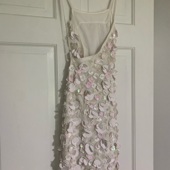 ASOS | Dresses | Asos Backless Mini Dress In 3d Embellished Floral In ...